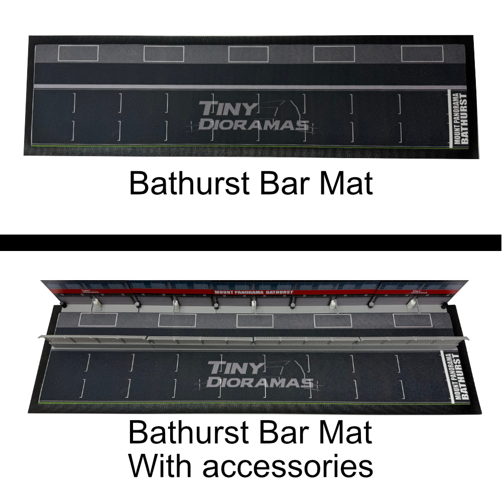 Tiny Dioramas Bathurst Bar Mat | 1/64 Scale Diecast Display Base Australia